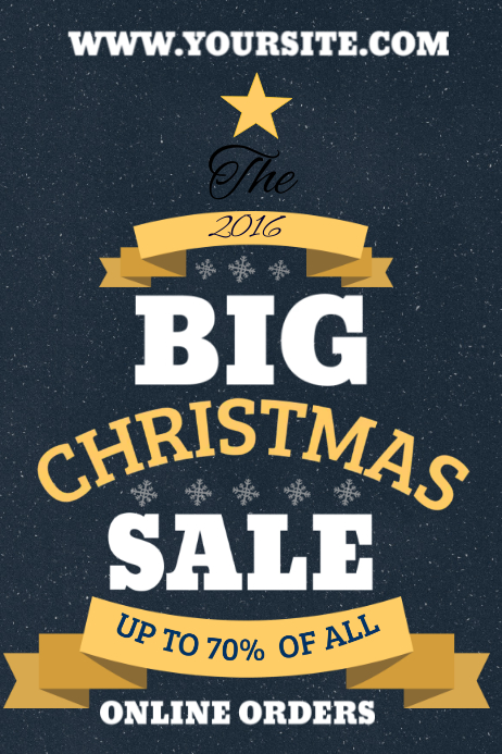 Christmas Retail Poster Template | PosterMyWall