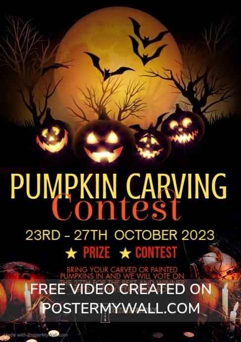 Halloween Pumpkin Contest | PosterMyWall