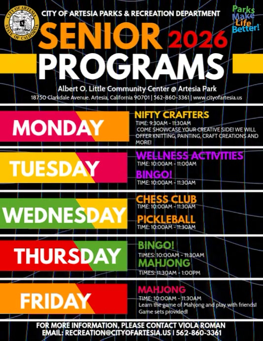 Senior Programs 2022 | PosterMyWall