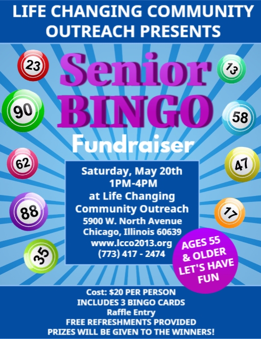 Senior Bingo Flyer May 20th | PosterMyWall