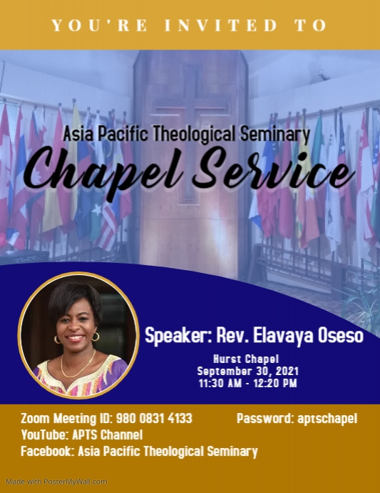 Chapel Service Church Flyer | PosterMyWall