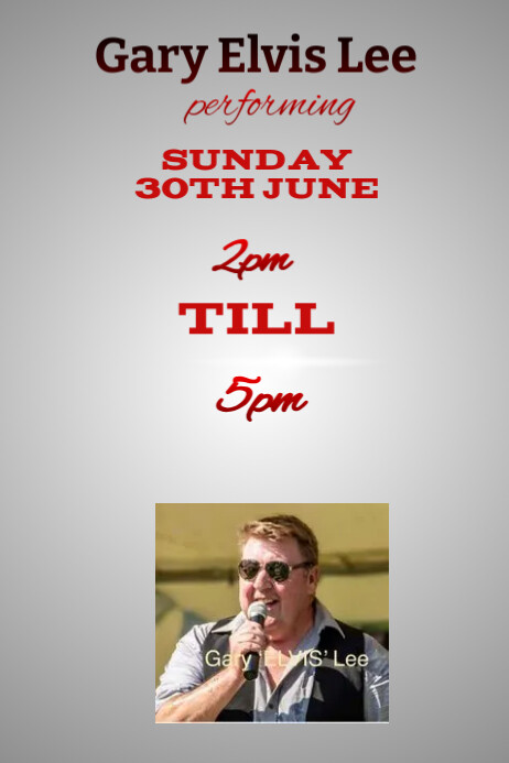 Elvis Tribute Show Poster | PosterMyWall