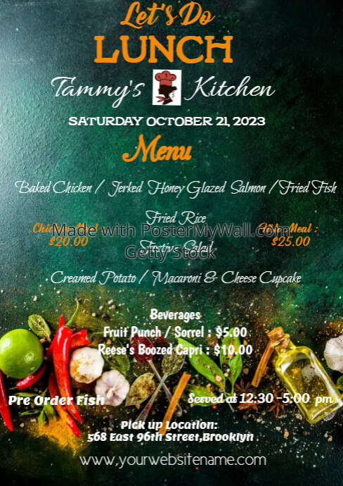 Daily Menu Template A4 Restauran | PosterMyWall