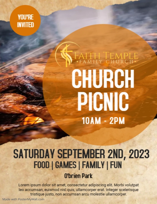 Church Picnic Flyer Template | PosterMyWall