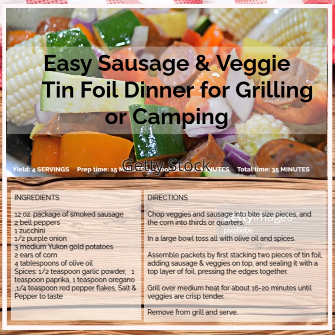 Copy of Recipe | PosterMyWall