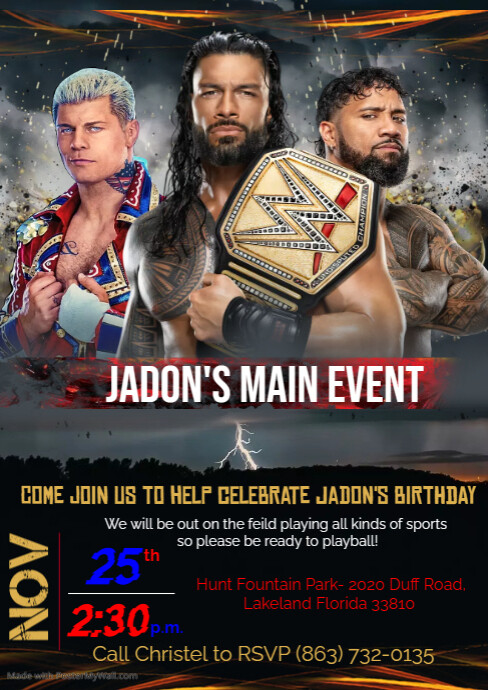 wwe summerslam flyer | PosterMyWall