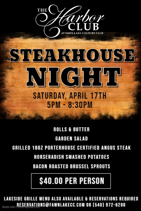 Copy of Copy of Copy of Steak Night Poster | PosterMyWall