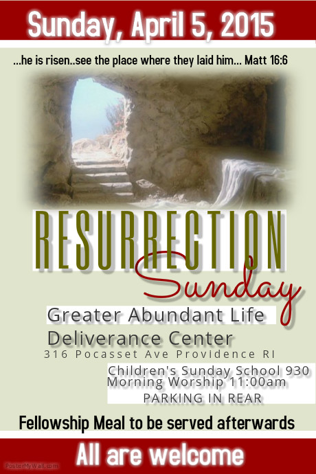 Copy of Resurrection Sunday Fellowship | PosterMyWall
