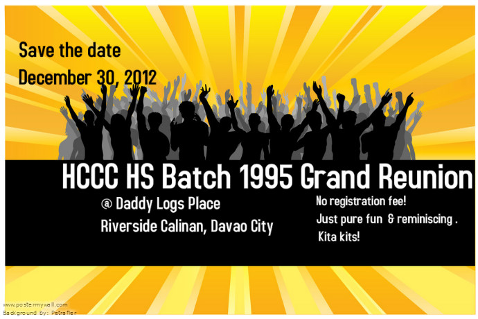 Copy of Batch '95 | PosterMyWall