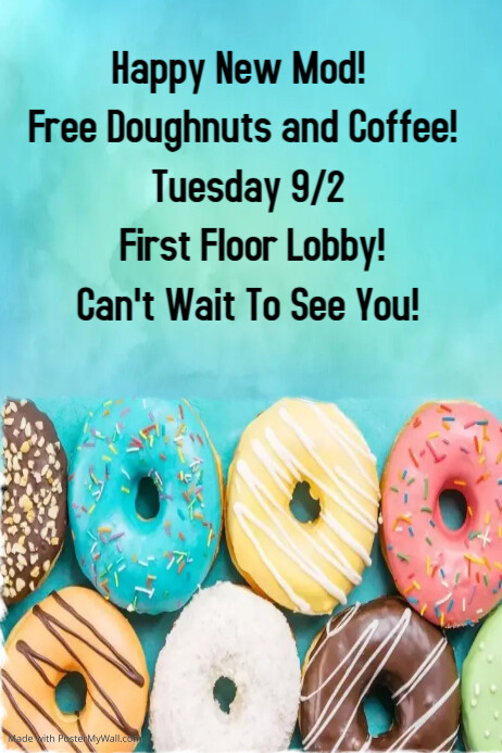 New Mod Doughnuts | PosterMyWall