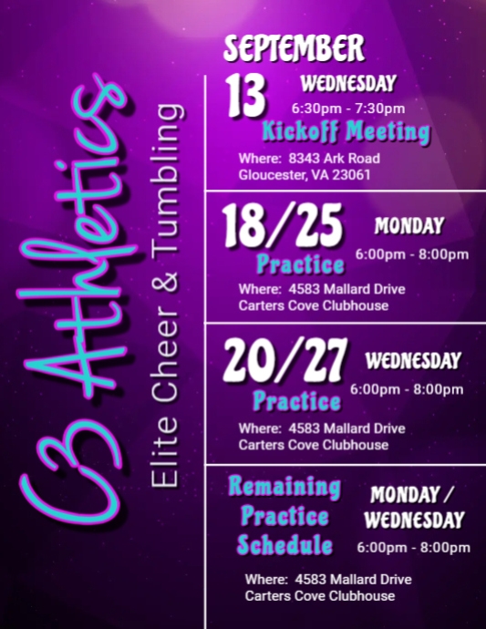 Event Schedule Design Template | PosterMyWall