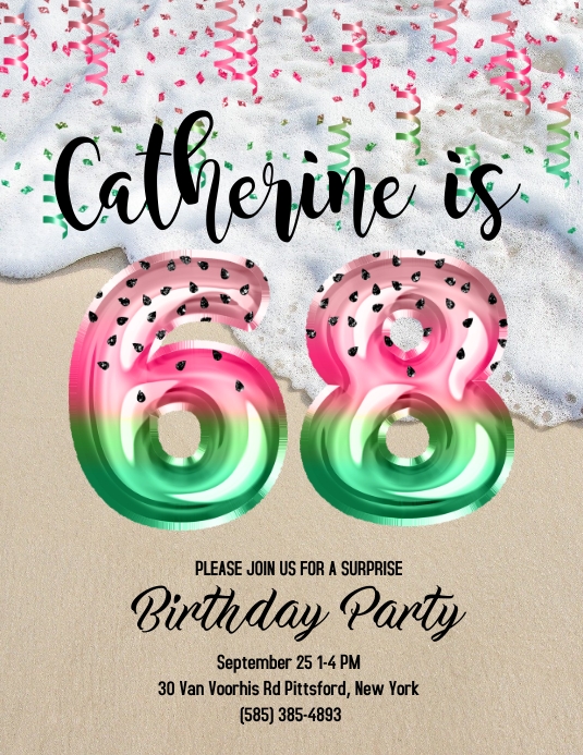 68th birthday Template | PosterMyWall