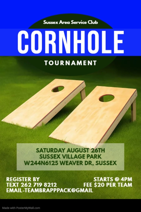 Cornhole Sport Game Tournament | PosterMyWall