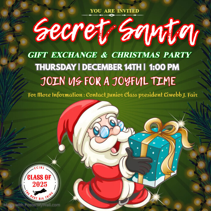 Santa Christmas poster | PosterMyWall