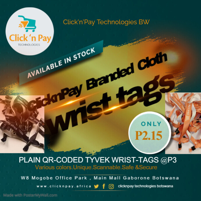 Untitled wrist tags | PosterMyWall