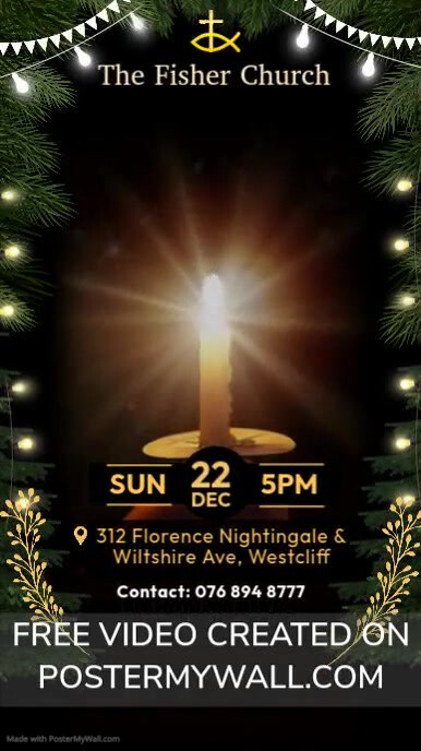 Candlelight Service Template | PosterMyWall