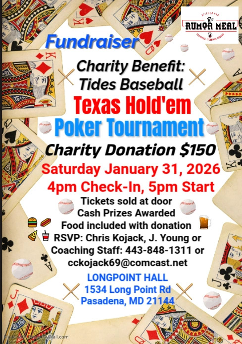 CHS Baseball Poker Fundraiser | PosterMyWall