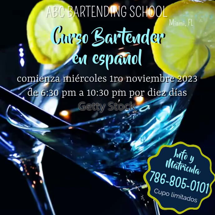 Cocktail Bar Promo Video Template | PosterMyWall