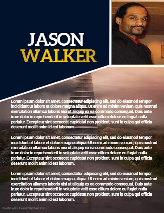 Biography Template | PosterMyWall