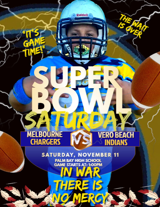 Superbowl Sunday Flyer | PosterMyWall
