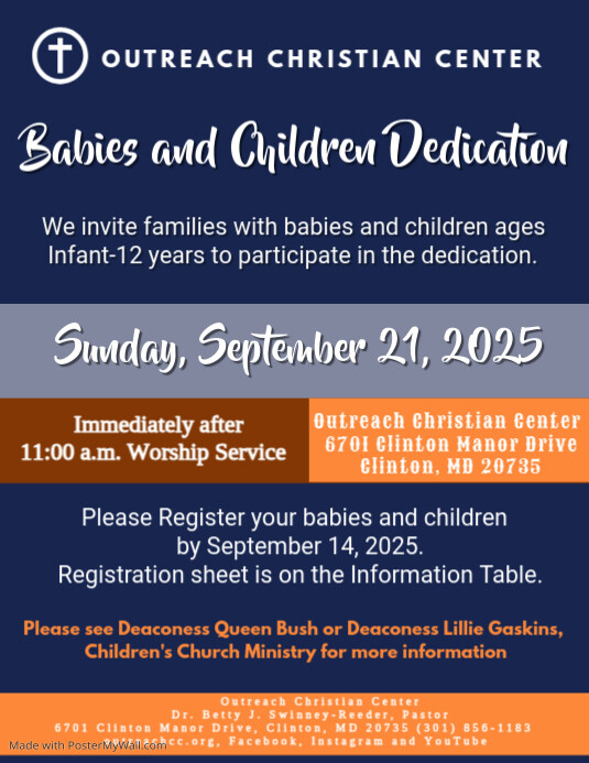 Copy of Babies and Children Dedication | PosterMyWall