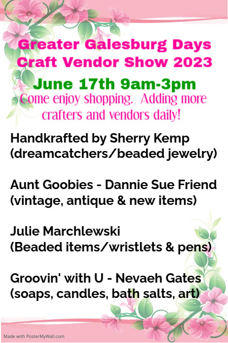 Spring Craft Vendor Event Flyer (1) | PosterMyWall