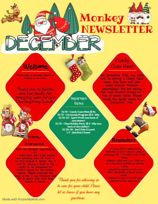 December, Newsletter | PosterMyWall
