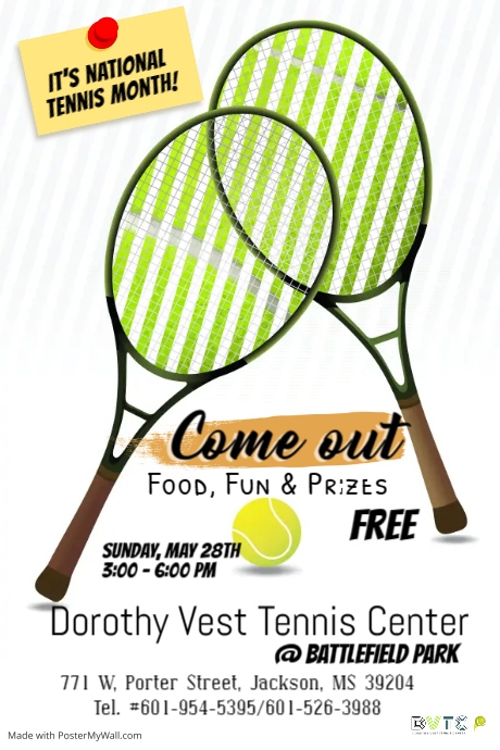 Tennis lessons template | PosterMyWall