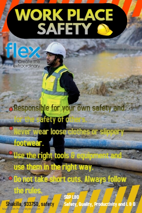 Copy of Copy of Workplace Safety Poster | PosterMyWall