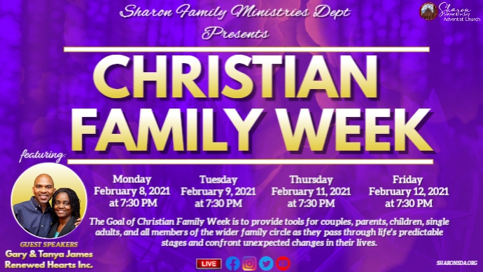 CHRISTIAN FAMILY WEEK | PosterMyWall