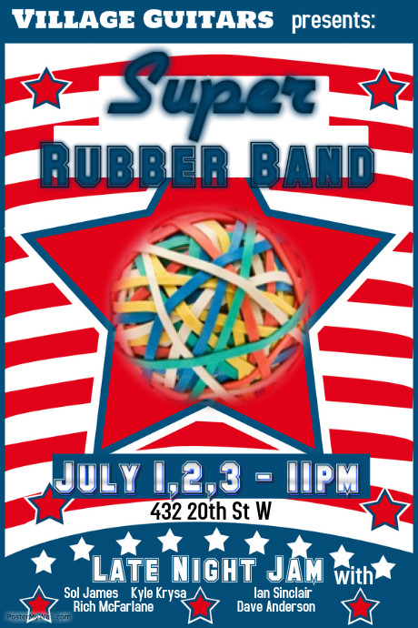 Super Rubber Band | PosterMyWall