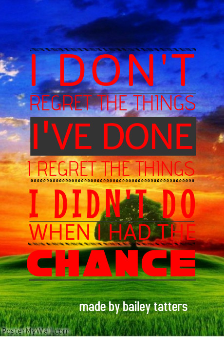 regret | PosterMyWall