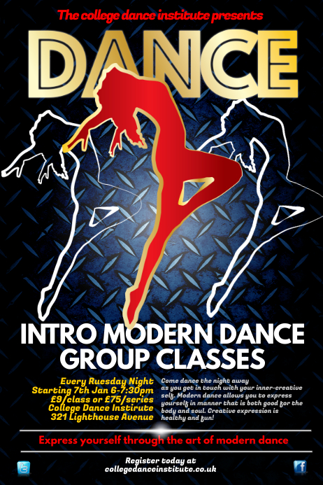 Dance Poster Template | PosterMyWall