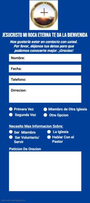 church connection card | PosterMyWall