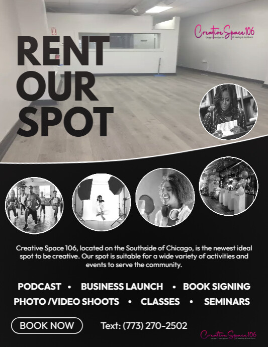 venue for rent | PosterMyWall