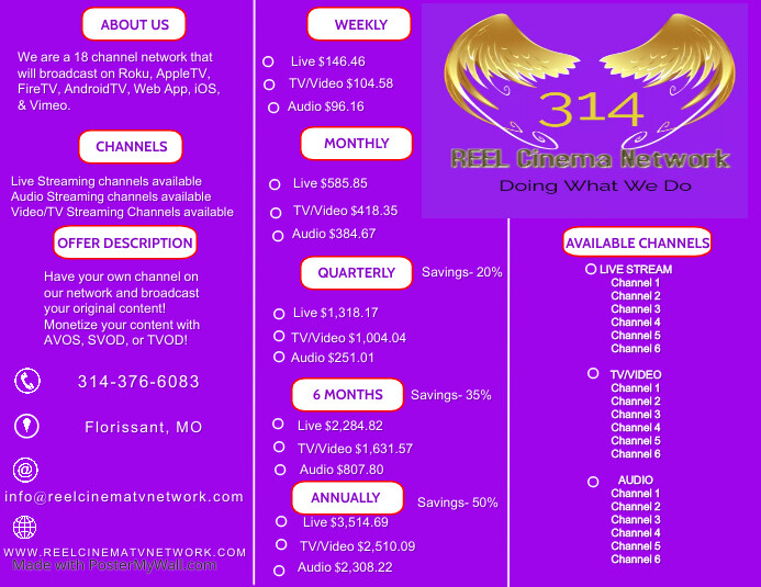 RCTV Network Promo/Channels | PosterMyWall