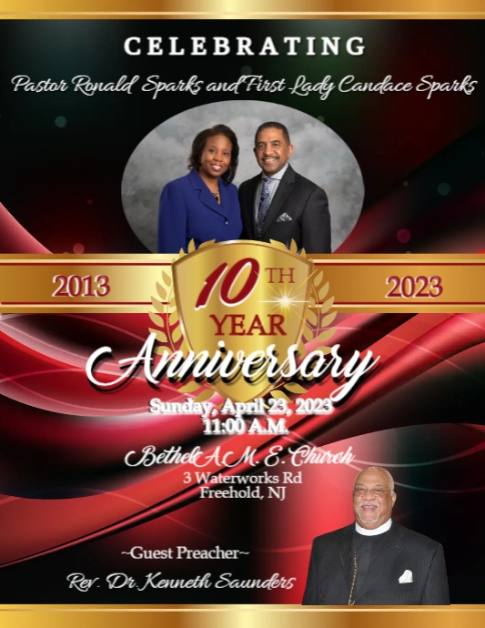 Pastor Anniversary | PosterMyWall