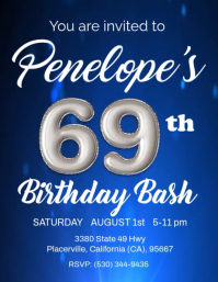 69th birthday Template | PosterMyWall