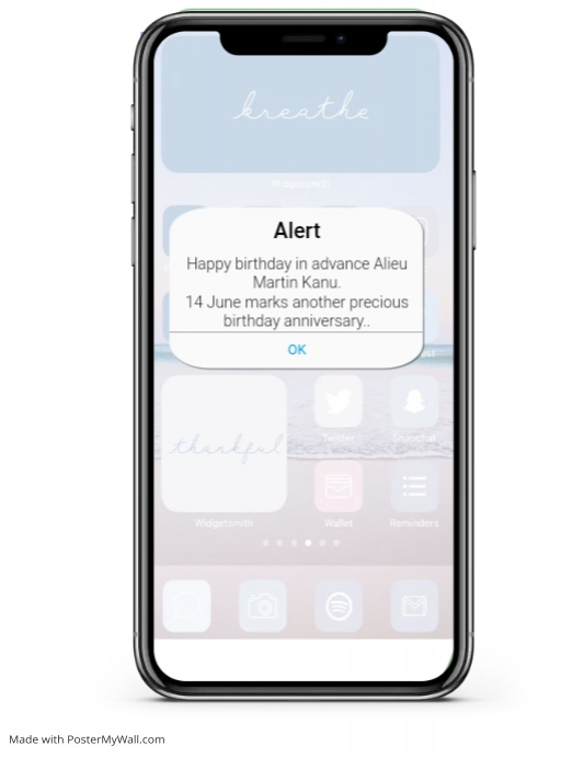 Copy of iphone Alert | PosterMyWall