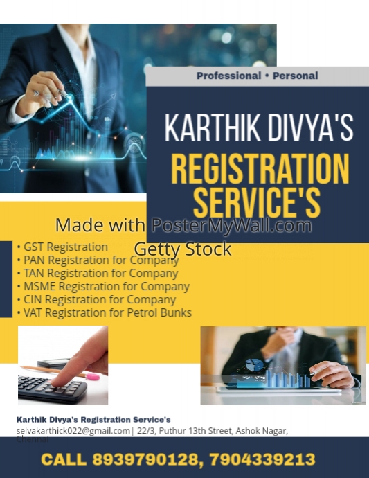 Copy of Accounting Service Flyer Poster Ad Template | PosterMyWall