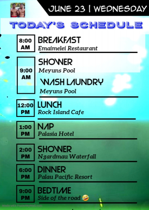 Copy of Copy of Schedules Flyer Template | PosterMyWall