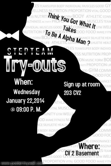 Step Team Tryouts | PosterMyWall