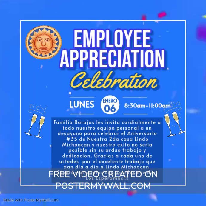 Employee Appreciation Celebration Template | PosterMyWall