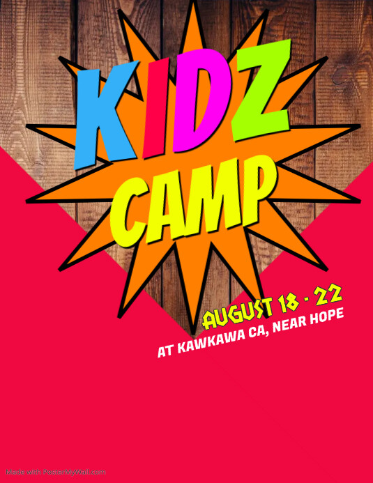 Copy of Kids Summer Camp Flyer Template | PosterMyWall