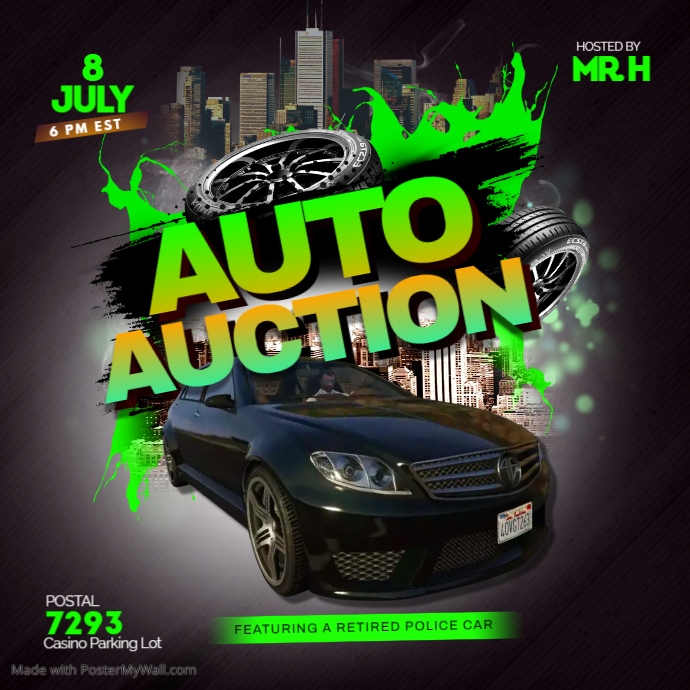 auto auction | PosterMyWall