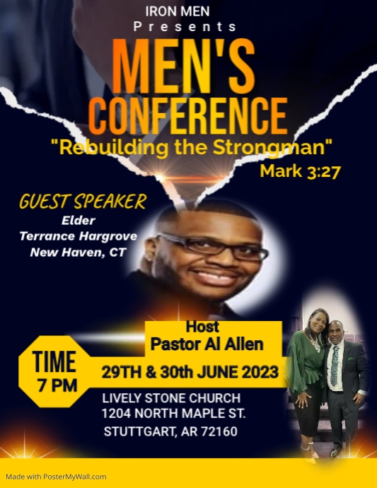 men's conference | PosterMyWall