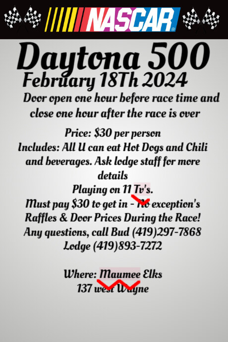 nascar poster template | PosterMyWall