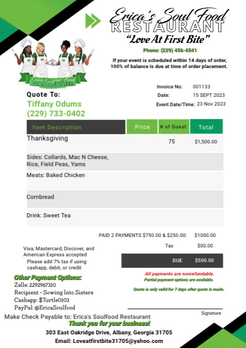 Invoice Template Design (4) | PosterMyWall