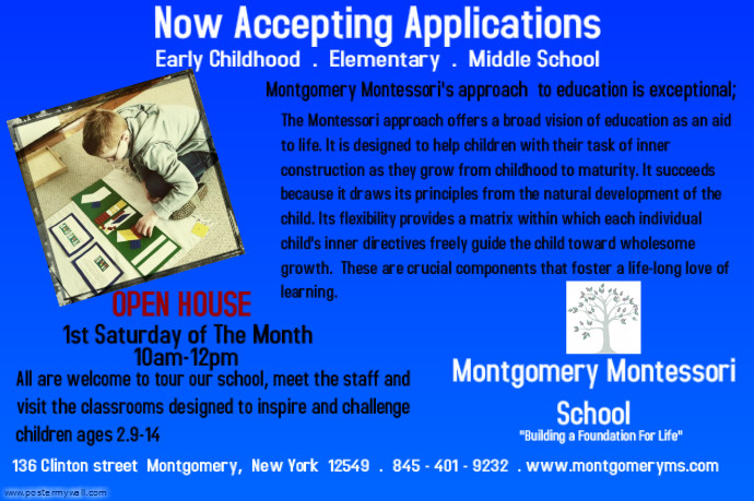 Accepting Applications for 2012 School Year | PosterMyWall