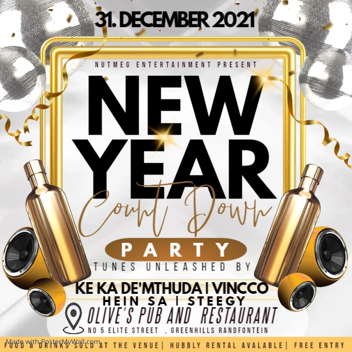 Copy of New year bash | PosterMyWall